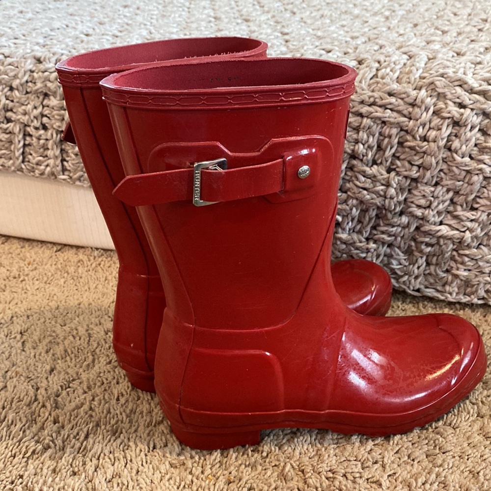 Red Hunter Rain Boots - Gem